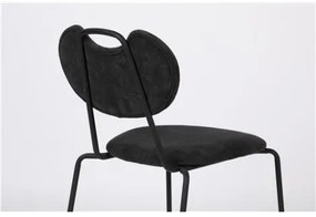 Jídelní židle ASPEN WLL čalouněná černá White Label Living 1100484