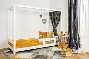 MAXIDO Dětská postel domeček Vali 160x80 šedá