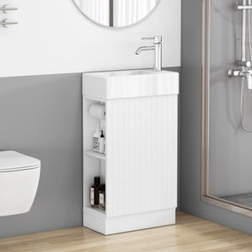 Volně stojící skříňka s umyvadlem Houseland Ruvin 46 cm bílá