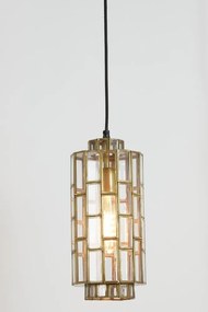 Závěsné svítidlo v bronzové barvě se skleněným stínidlem Søstrene – Light &amp; Living