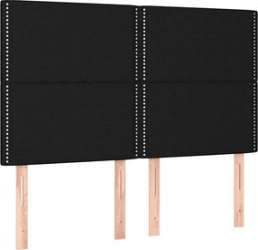Box spring postel s matrací černá 140 x 190 cm textil 3136511