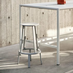 HAY Stolička Revolver Bar Stool Low, Sky Grey