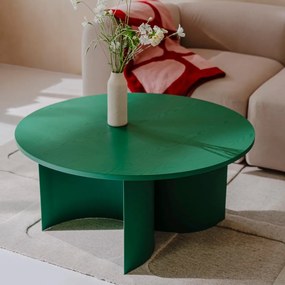 Zelený Konferenční stolek Gavo 95 × 44 × 95 cm NOO.MA