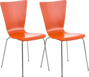 Sada 2 konferenčních židlí Aaron – oranžová