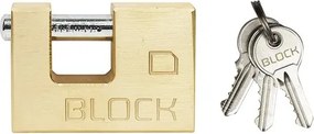 Mosazný visací zámek RV BLOCK 60, mosaz