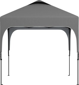 Outsunny Zahradní Altán 2,5 x 2,5 m skládací pop-up stan s nastavitelnou výškou na 4 úrovně, Oxfordská tkanina, UV50+, ocelový rám, taška na přenášení