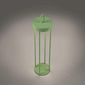 LD 19301-43 ANSELM LED stolní lampa na baterie zelená 50cm dotykový stmívač IP44 zahradní svítidlo 2700K - JUST LIGHT