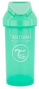 Twistshake Láhev s pítkem 360 ml Pastelově růžová