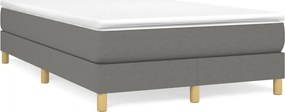 vidaXL Box spring postel s matrací 120x190 cm textil [3269669] Barva: Tmavě šedá
