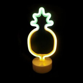 ACA DECOR Stolní LED dekorace Neon Pineapple