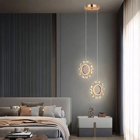 Toolight Závěsné LED osvětlení E16 LHJ103-2CP zlaté
