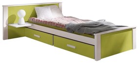 Dětská postel Minesota Plus 80, Matrace: ne, Barva: bílá + šedá