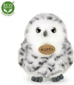 RAPPA Plyšová sova žíhaná 17 cm / ECO-FRIENDLY / od 0 měsíců