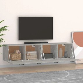 Nástěnné skříňky 2 ks betonově šedé 60x36,5x35 cm kompozit 3115639