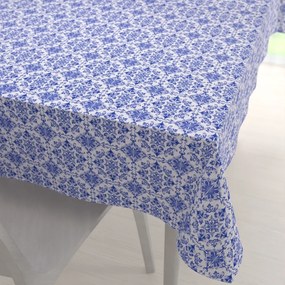 Biante Teflonový obdélníkový ubrus TF-118 Modro-bílý vzor Maroko 140x180 cm