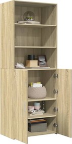 Skříň highboard dub sonoma 70 x 42,5 x 185 cm kompozitní dřevo 3281373