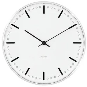 Nástěnné hodiny City Hall White 29 cm Arne Jacobsen Clocks