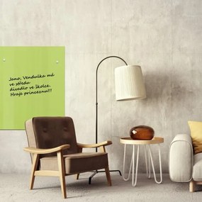 Zelená pistáciová skleněná pracovní a kancelářská tabule Smatab® - 120 × 180 cm