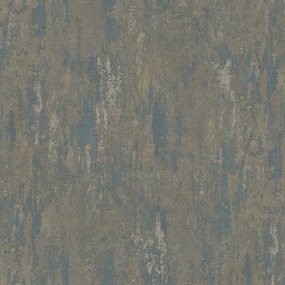 Modro-zlatá vliesová tapeta na zeď, štuk,78629, Makalle II, Limonta