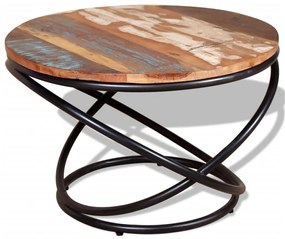 244015 vidaXL Konferenční stolek masivní regenerované dřevo 60x60x40 cm