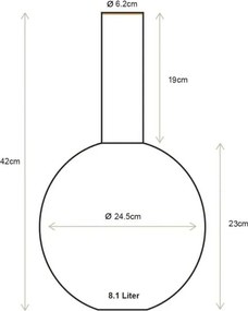 Pip Studio kovová váza světle růžová velká