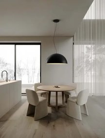 Černo-bílé designové svítidlo Tholos