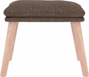 Podnožka taupe 45 x 29,5 x 35 cm textil 341433