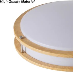 Brilagi - Stropní svítidlo ELARO 4xE27/40W/230V pr. 41 cm dekor dřeva