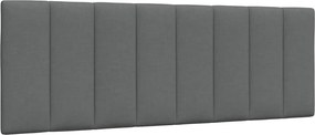 Rám postele bez matrace Hanko tmavě šedý 140 x 190 cm textil 3310385