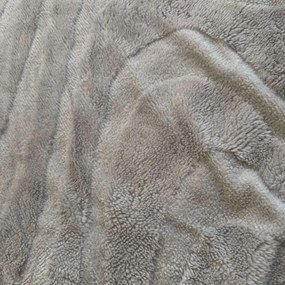 Deka luxury beránková z mikroplyše světle šedá 200x230cm TiaHome
