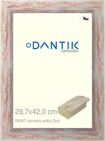 DANTIK rámeček 29,7x42 | PAINT červená velká (Plexi Čiré)