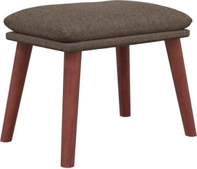 Podnožka taupe 45 x 29,5 x 35 cm textil 341466