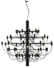 Flos 2097-50, luxusní matně černý lustr, 50x15W E14 mléčná, prům. 100cm, výška 88cm