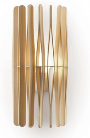 Fabbian Stick dřevěné nástěnné světlo, cylindr