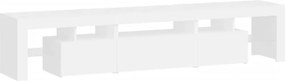 TV skříňka s LED osvětlením bílá 200x36,5x40 cm 3152810