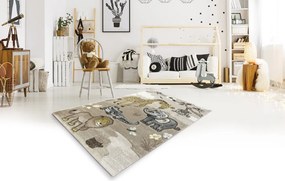 Medipa (Merinos), AKCE: 140x200 cm Dětský kusový koberec Diamond Kids 24292/760, béžová, dětský pokoj
