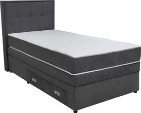 XXXLutz POSTEL BOXSPRING, 90/200 cm, tmavě šedá Hom`in - Jednolůžkové postele - 001933002503
