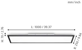 Eglo 75565 - LED Stmívatelný panel BOTAZZO LED/25W/230V 2700-5000K + DO