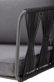 BLOOMINGVILLE Zahradní pohovka PAVONE 174 cm černá 82064276
