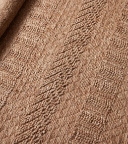 Diamond Carpets India, Ručně vázaný kusový koberec Louve DESP P91 Dust Natural, 80x150, hnědá, chodba / předsíň