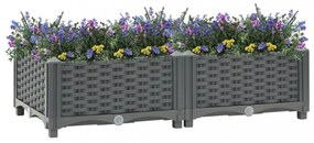 Vyvýšený záhon 80x40x23 cm PP Dekorhome