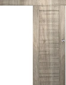 posuvné interiérové dveře na stěnu vasco doors IBIZA plné, model 1 Průchozí rozměr: 70 x 197 cm, Orientace dveří: Levé dveře, Dekor: Dub šedý