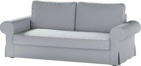 Potah na pohovku IKEA Backabro,  3-místná, rozkládací barva šedá látka pletený vzor