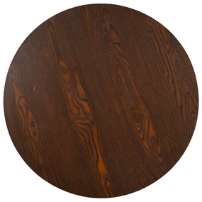 vidaXL Bistro stolek tmavě hnědý 80 cm MDF