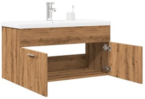 Koupelnová skříňka se zápustným umyvadlem dub artisan 3328586