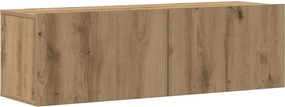 Sada 5 kusů nástěnné TV skříňka dub artisan kompozitní dřevo 3329146