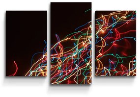 Sablio Obraz - 3-dílný Světelný efekt - 75x50 cm