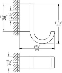 Grohe Selection - Háček kartáčovaný Cool Sunrise