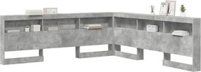 Úložné čelo postele Betonově šedá Kompozitní dřevo 3335472