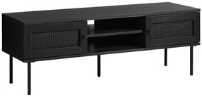 OnaDnes -20% Černý TV stolek Unique Furniture Pensacola 120 x 40 cm